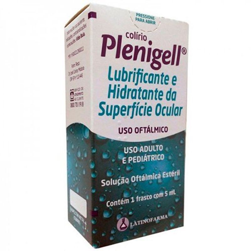 Plenigell 5mg/mL Solução Oftálmica 5mL
