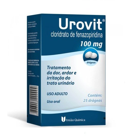 Urovit 100mg 25 Drágeas