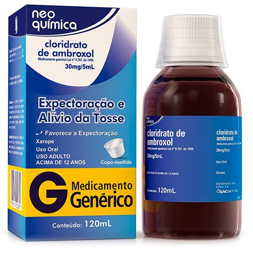 Cloridrato de Ambroxol 6mg Xarope Neo Química 120ml