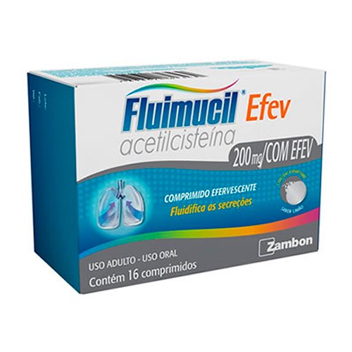 Fluimucil 200mg 16 Comprimidos Efervescentes