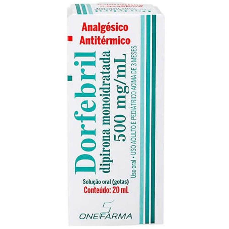Dorfebril 500mg/mL Solução Oral 10mL