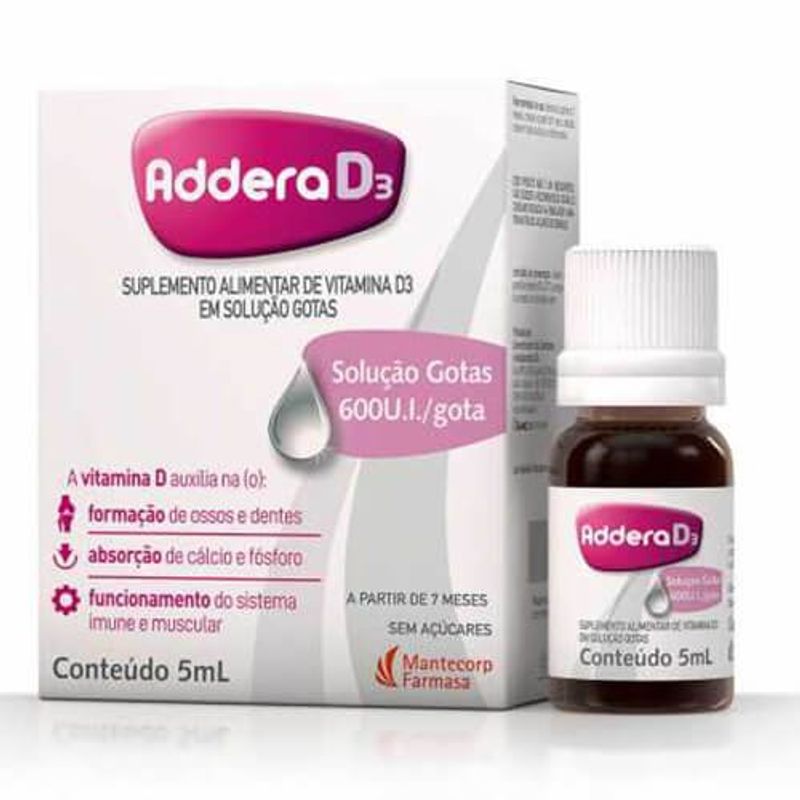 Addera D3 600UI Gotas 5ml