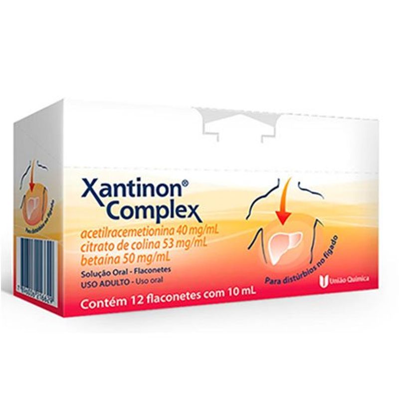 Xantinon Complex Solução Oral 12 Flaconetes