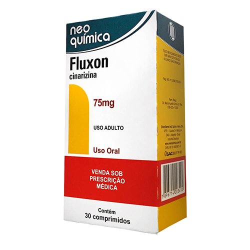 FLUXON 75MG CX 30 COMP CINARIZINA NEO QUIMICA REFERENCIA