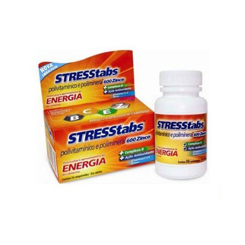 STRESSTABS 600 ZINCO FR 30 COMP POLIVITAMICO+POLIMINERAL WYETH CONSUMER ...