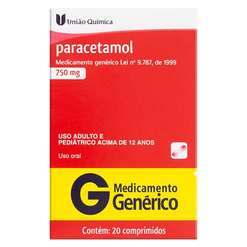 Paracetamol 750 mg 20 Comprimidos