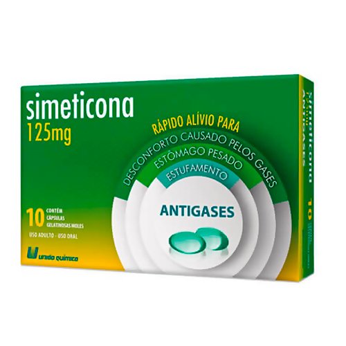 Simeticona 125mg Caixa Com 10 Cápsulas
