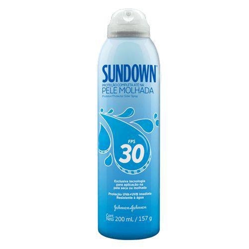 Protetor Solar Johnson & Johnson Sundown Spray Pele Molhada Fps 30 200ml