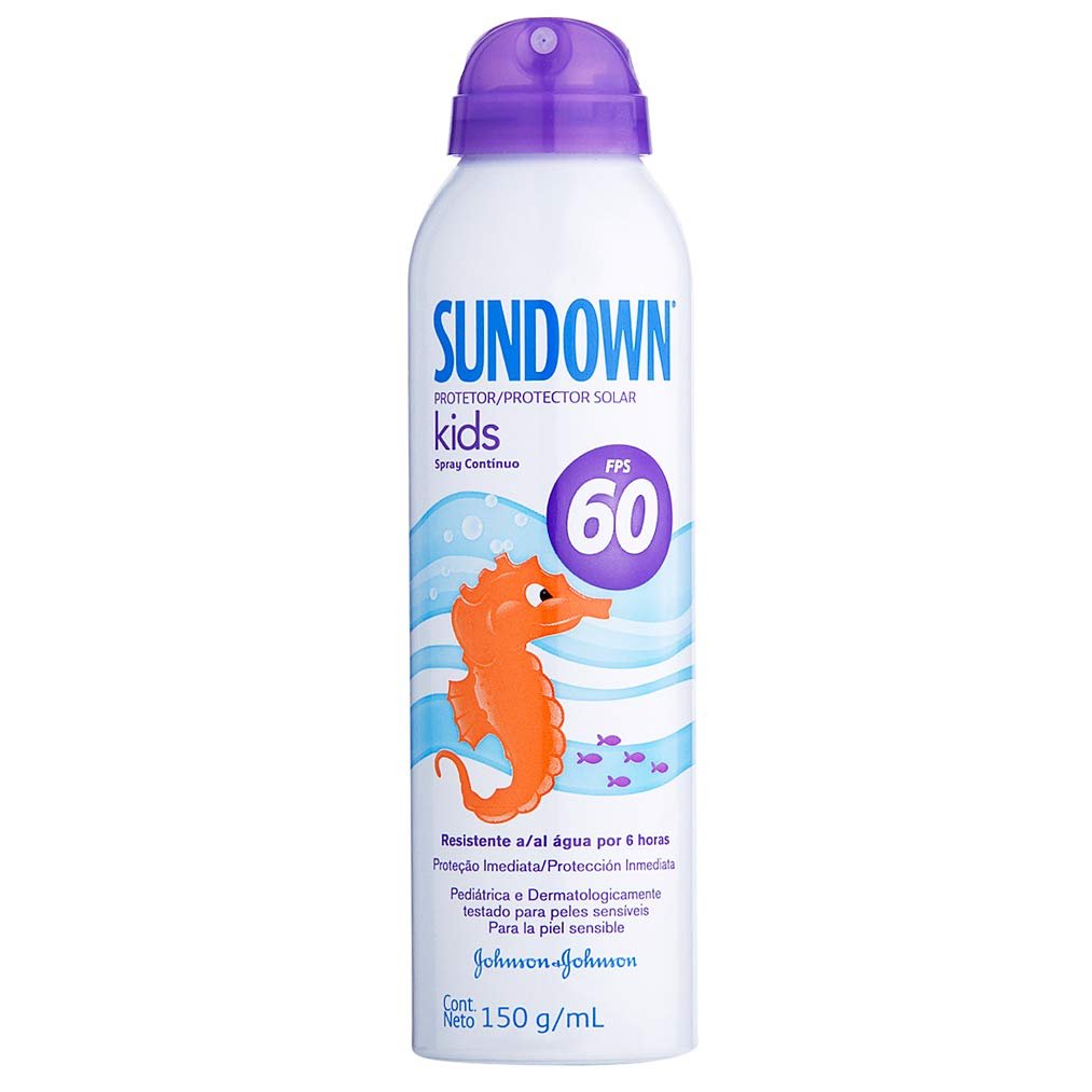Protetor Solar Johnson & Johnson Sundown Kids Spry Fps 60 150ml