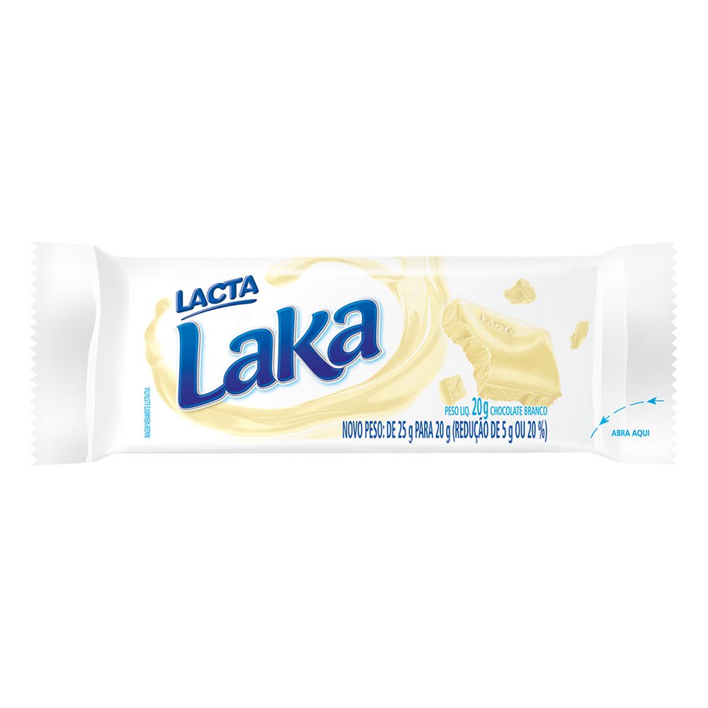 Chocolate Lacta Laka Branco 20g