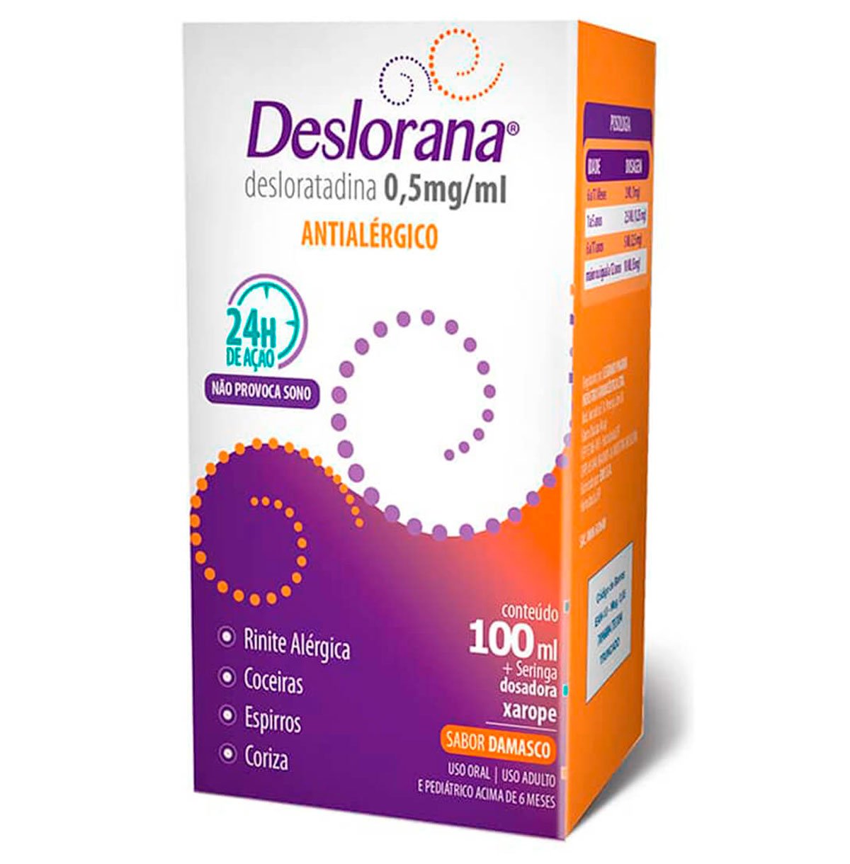 Deslorana 0,5mg/mL Xarope 60ml Legrand