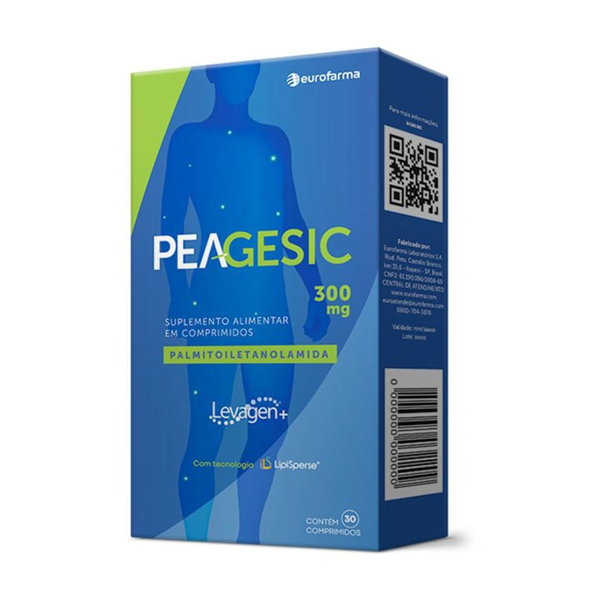 Peagesic 300mg 30 Comprimidos Eurofarma