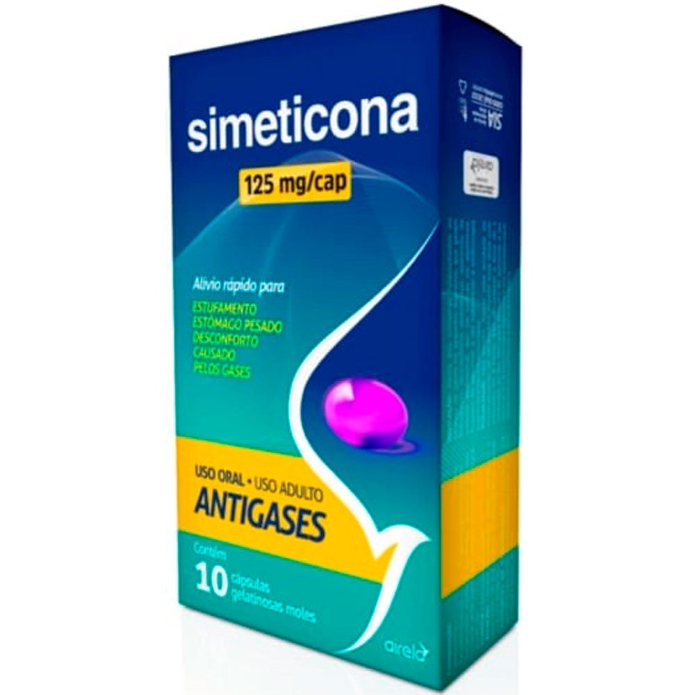 Simeticona 125mg 10 Cápsulas Airela