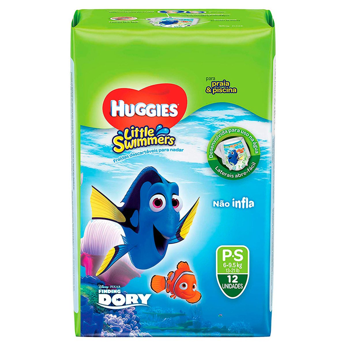 Fralda para Piscina Huggies Little Swimmers Tamanho P 12 unidades