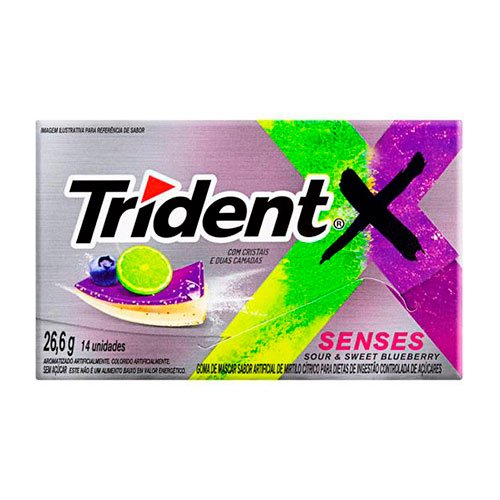 Chiclete Trident Blueberry Citrus 26,6g