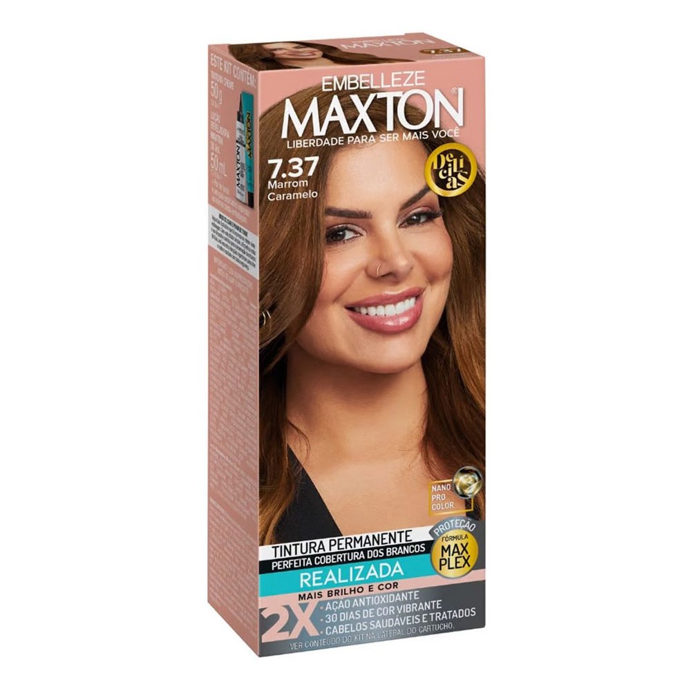 Coloração Maxton Marrom Caramelo 7.37