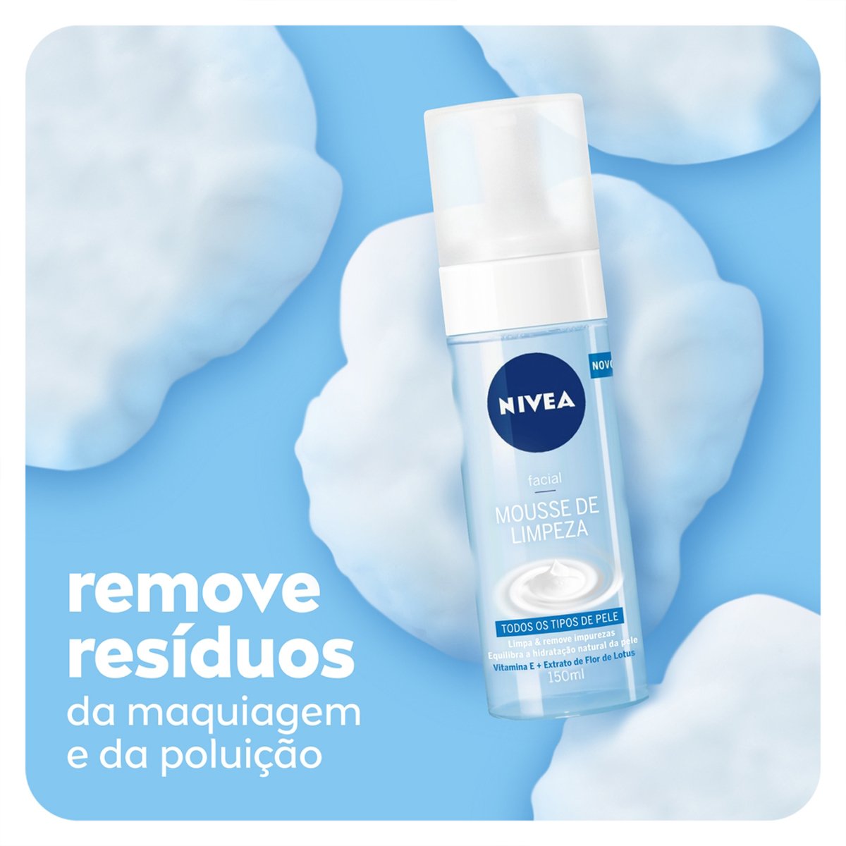 Mousse de Limpeza Facial Nivea 150ml