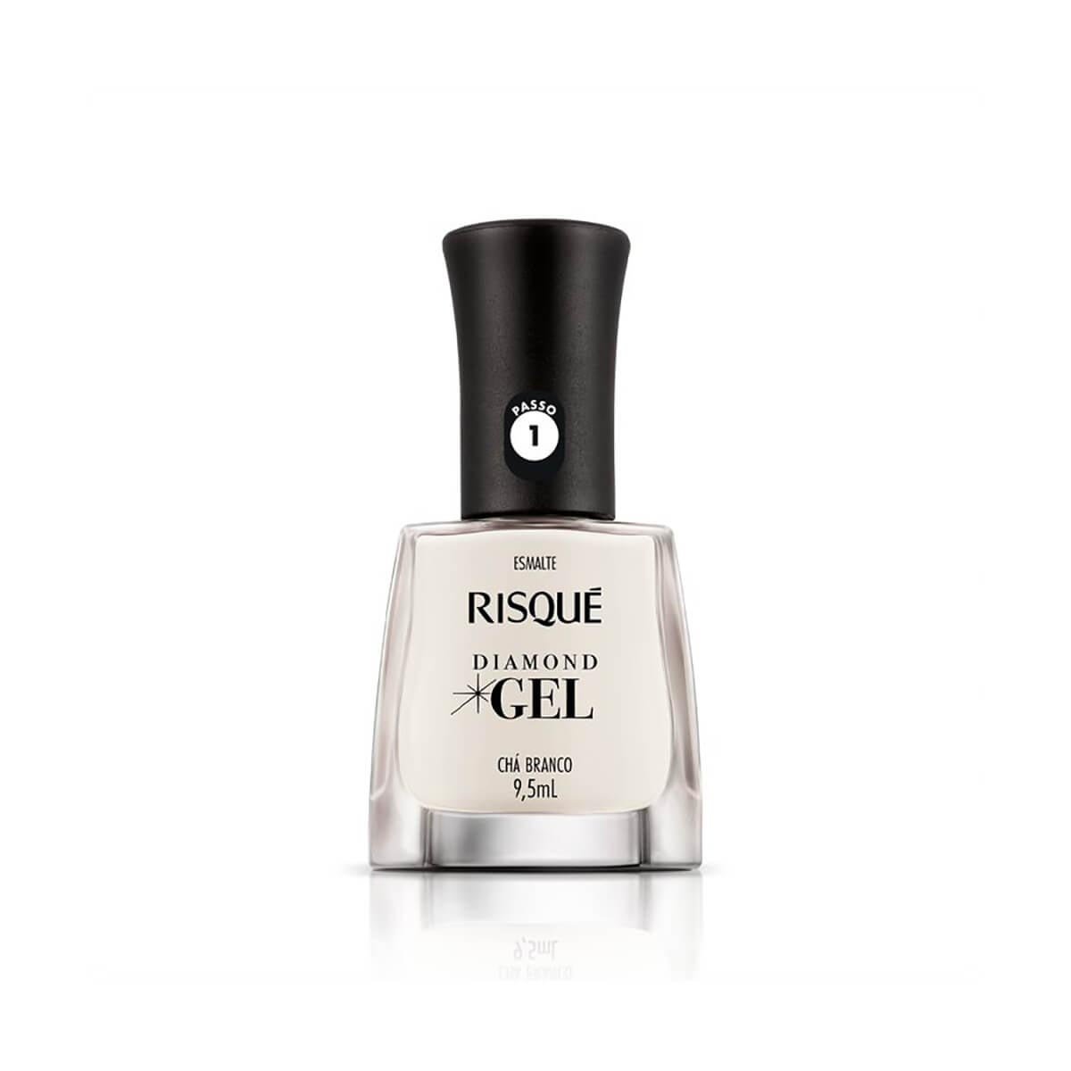 Esmalte Risque Diamond Gel Chá Branco 9,5ml
