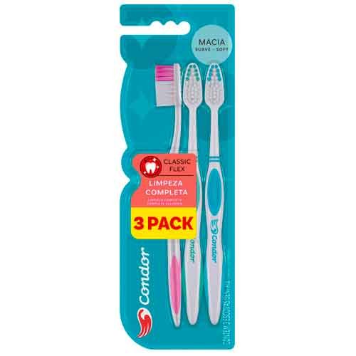 Escova De Dente Condor Classic Flex Leve 3 pague 2