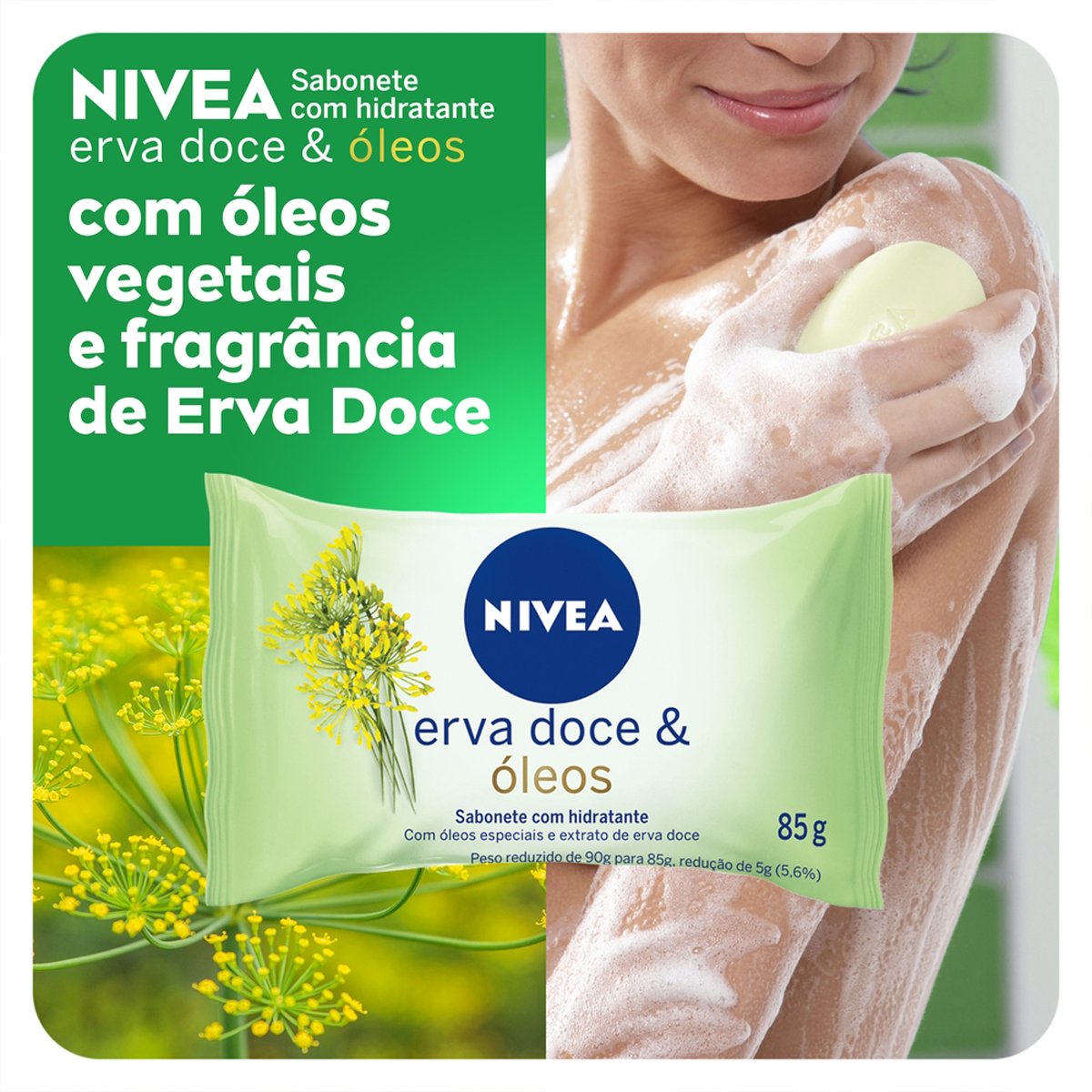Sabonete Hidratante Barra Nivea 85g | Bemol Farma