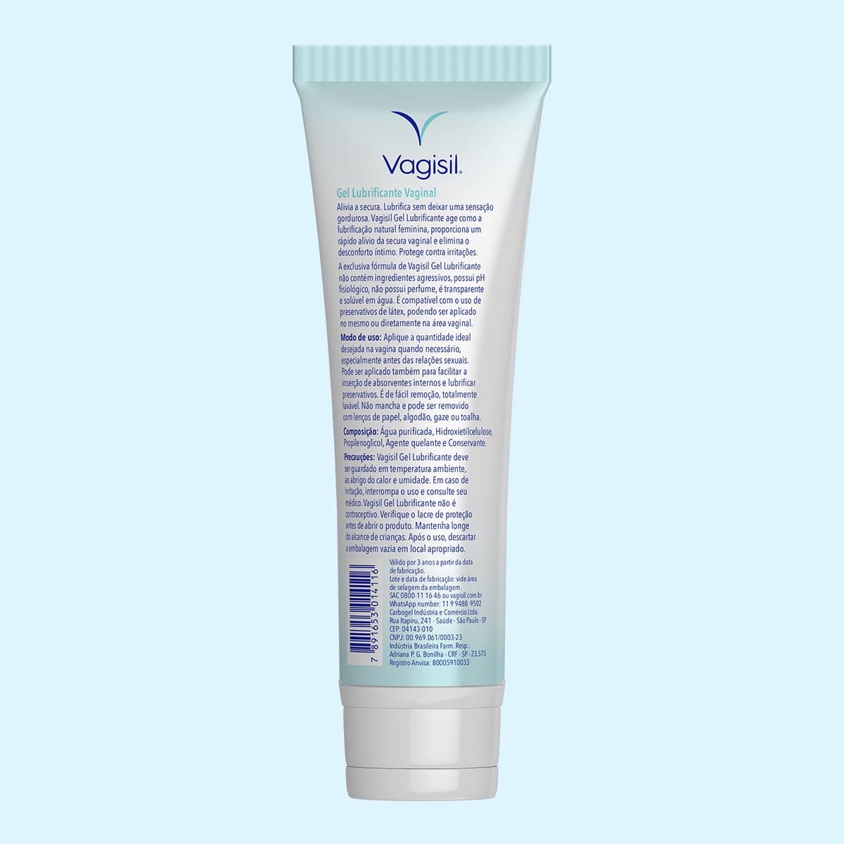 Gel Lubrificante Vaginal Vagisil 100g