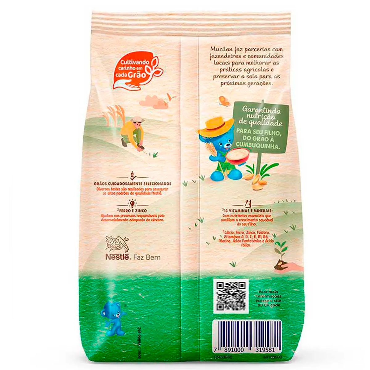 Cereal Infantil Nestlé Mucilon Milho Sachê 180g