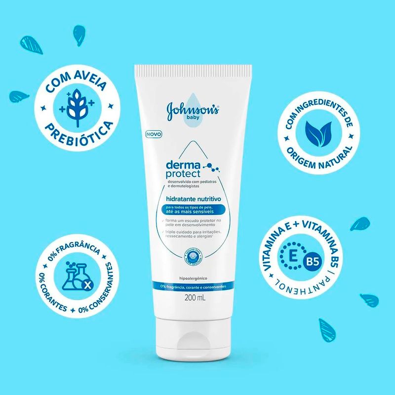 Hidratante Nutritivo Johnson's Baby Derma Protect 200ml