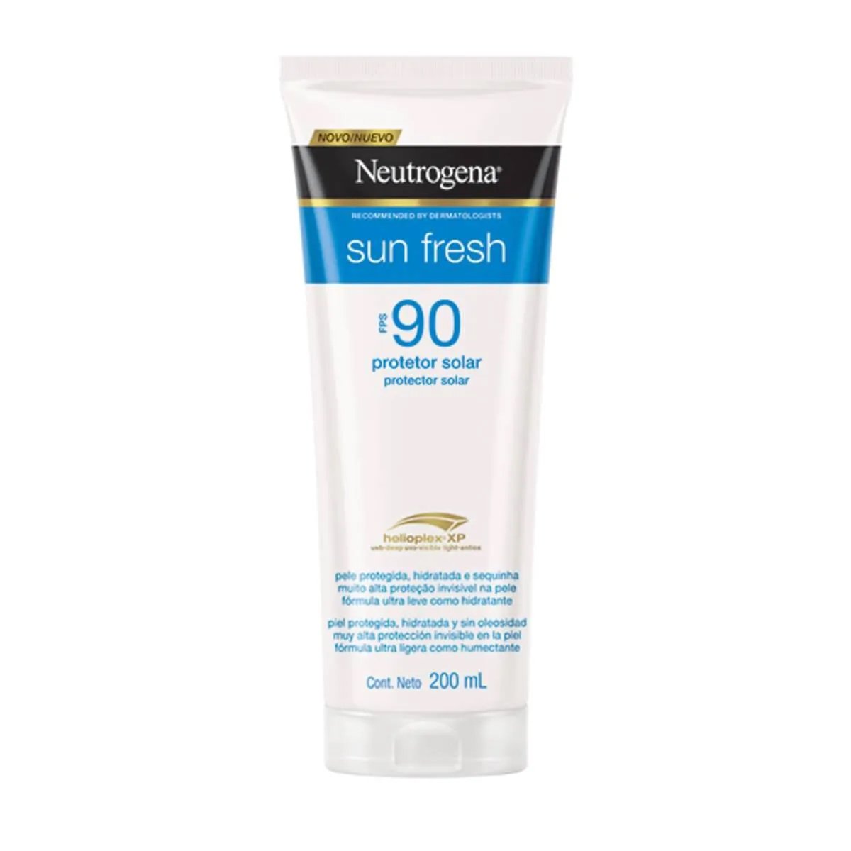 Protetor Solar Neutrogena Sun Fresh Corpo e Rosto FPS90 200ml