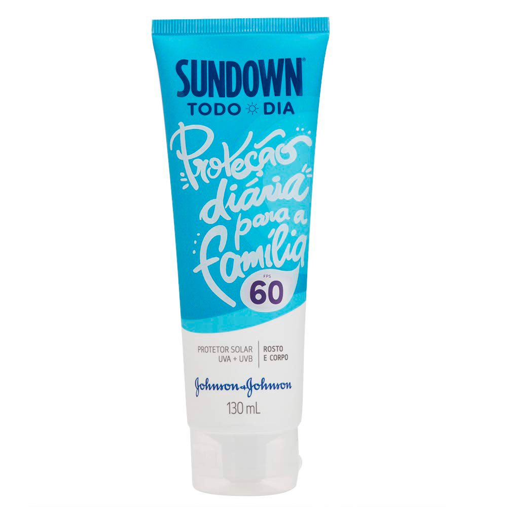 Protetor Solar Johnson & Johnson Sundown Todo Dia Fps 60 130ml