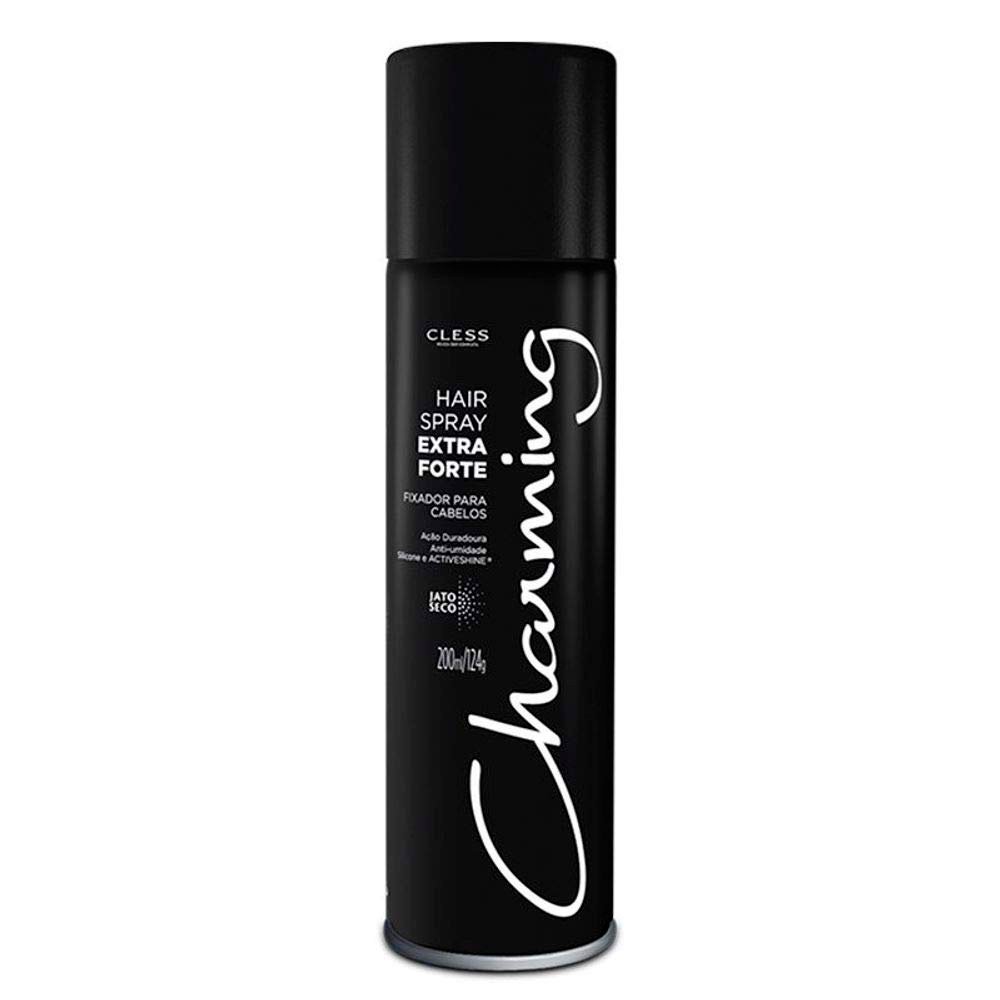 Fixador Capilar Cless Charming Spray Special Black Extra Forte 200ml
