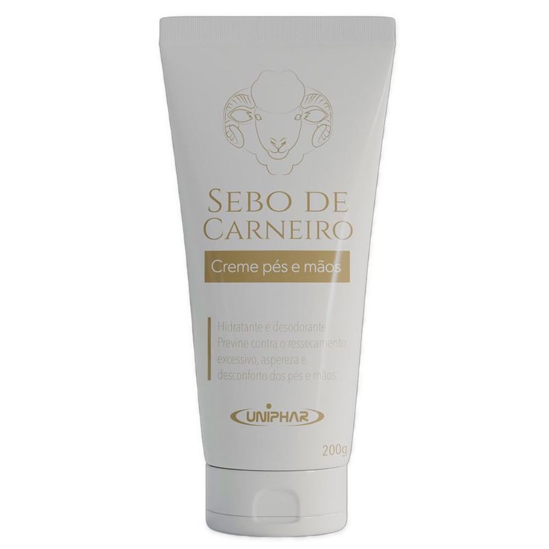 Creme Para Pés e Mãos Uniphar Sebo De Carneiro 200g