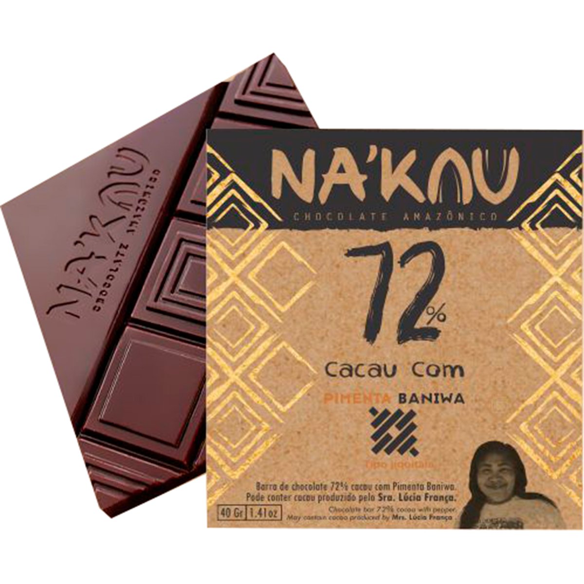 Na'Kau 72% Cacau com Pimenta Baniwa 5g