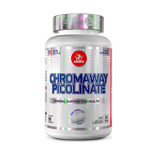 Suplemento Mineral Midway Chromaway Picolinate 90 Tabletes