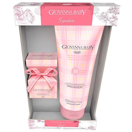 Kit Giovanna Baby Signature Classic Deo Colônia + Loção Hidratante