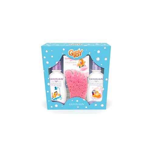 KIT GIBY HORA DO BANHO AZUL SH+COND+SAB GB