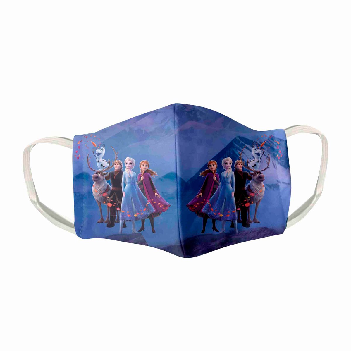 Máscara Infantil Em Tecido Lavável Frozen
