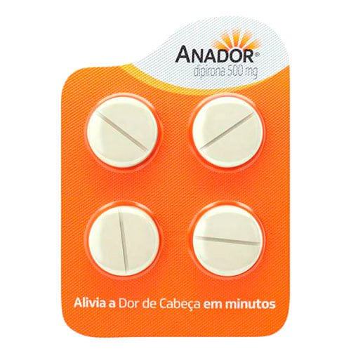 Anador 500 mg 4 Comprimidos