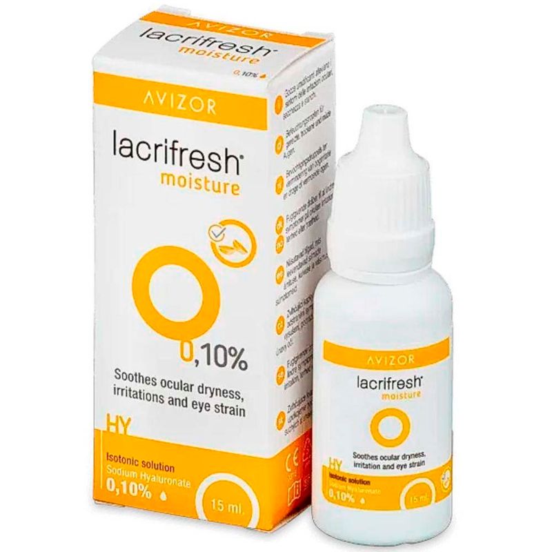 Colírio Lacrifresh Moisture 0,10% 15ml Avizor