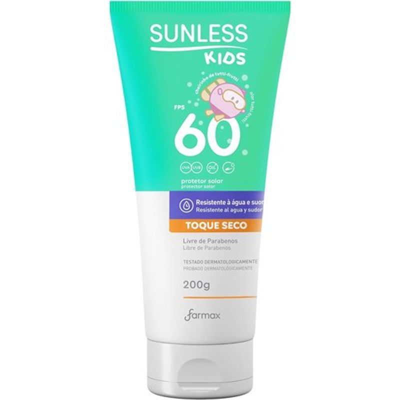 Protetor Solar Kids FPS60 Sunless Toque Seco 200g