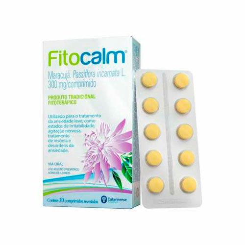Fitocalm 300mg 20 Comprimidos Catarinense Similar