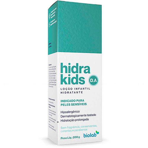 Hidra Kids D.A. Loção Infantil 200g Biolab