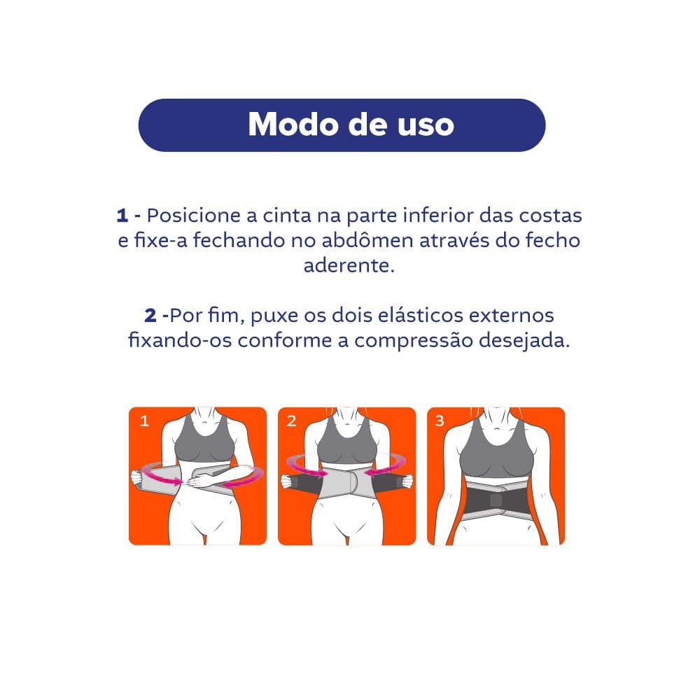 Cinta Modeladora Cremer Preta Tamanho M 1 Unidade