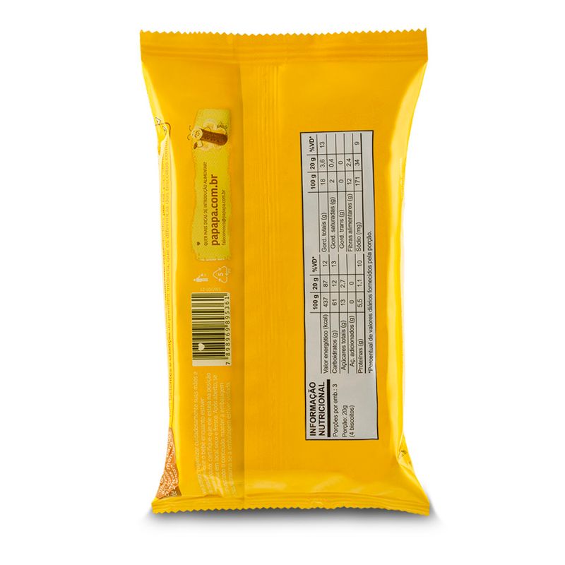 Biscoito Papapá Banana e Cacau 60g