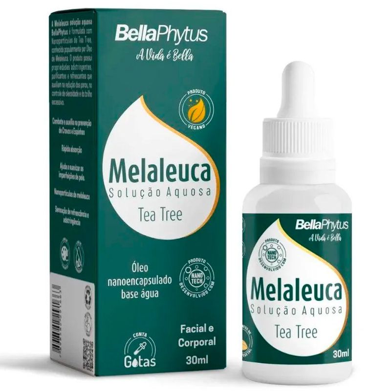 Melaleuca Tea Tree Solução Aquosa BellaPhytus 30ml