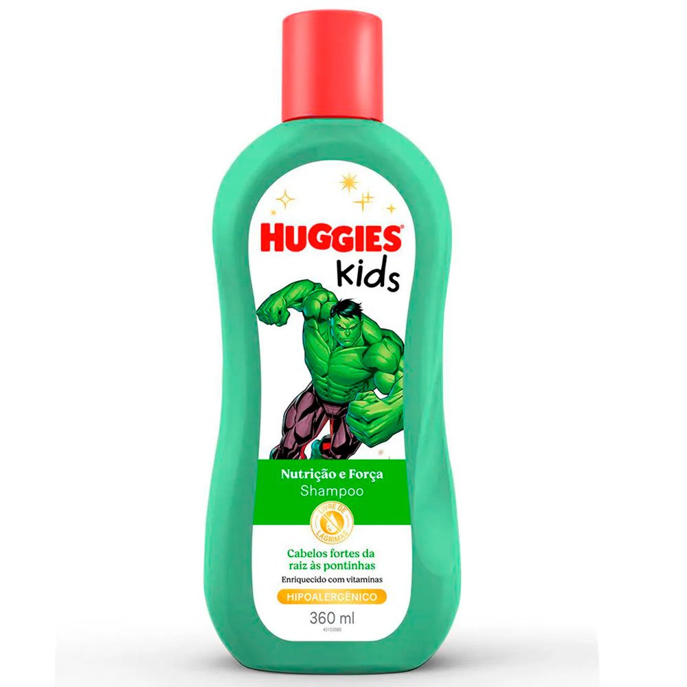 Shampoo Huggies Kids Nutrição e Força Hulk 360ml