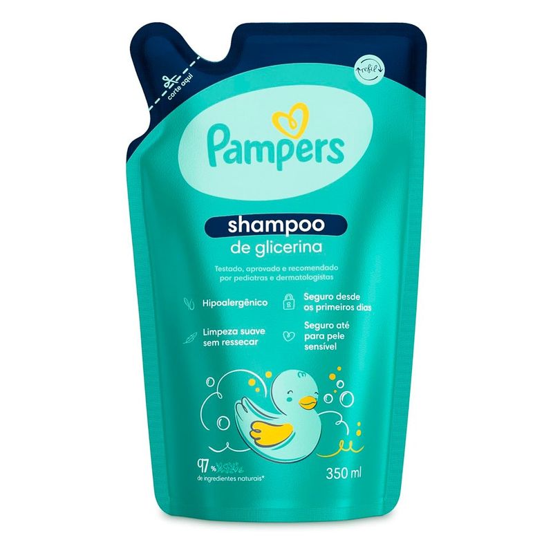 Shampoo De Glicerina Pampers Refil 350Ml