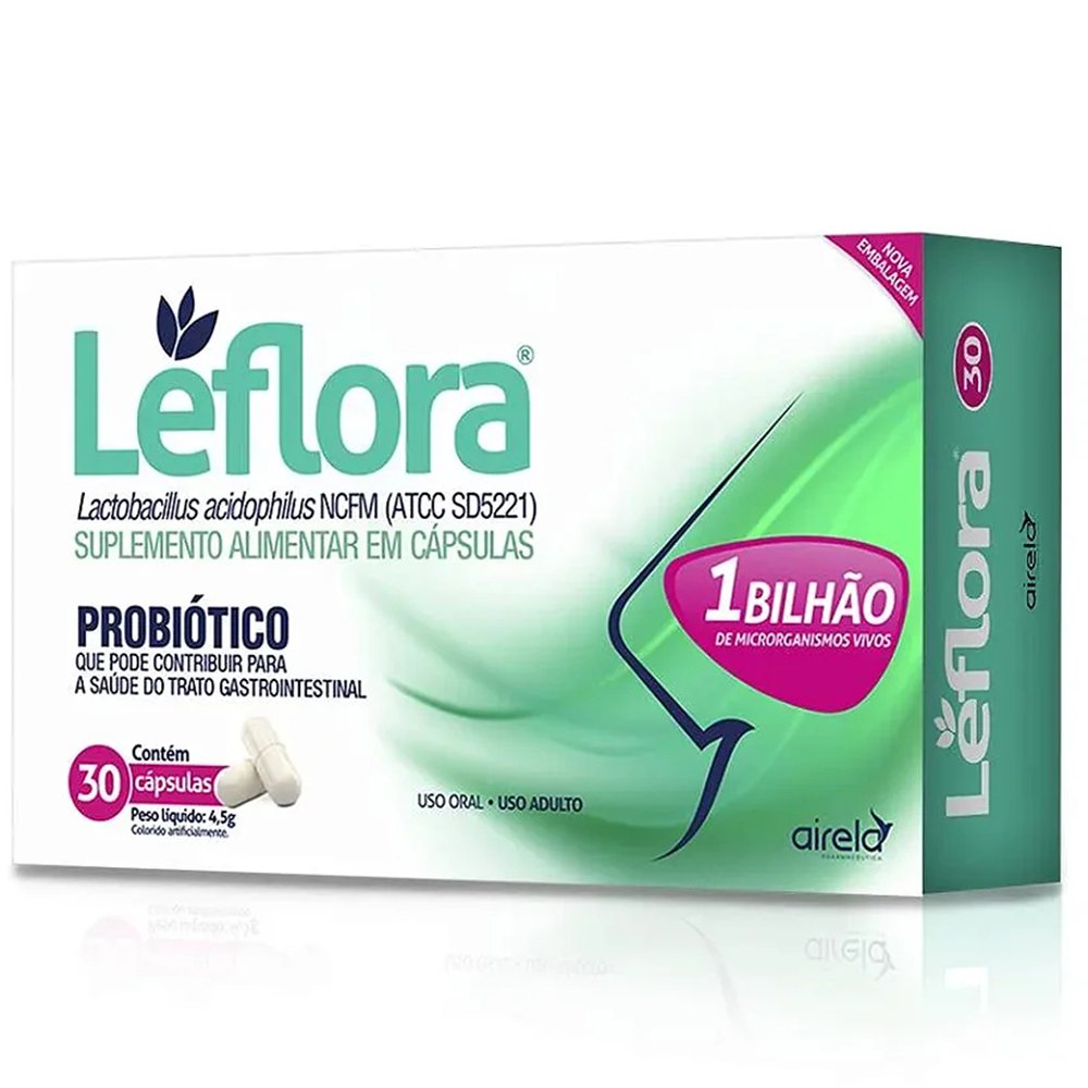 Leflora Probiótico 30 Cápsulas Duras Lactobacillus Acidophilus NCFM Airela