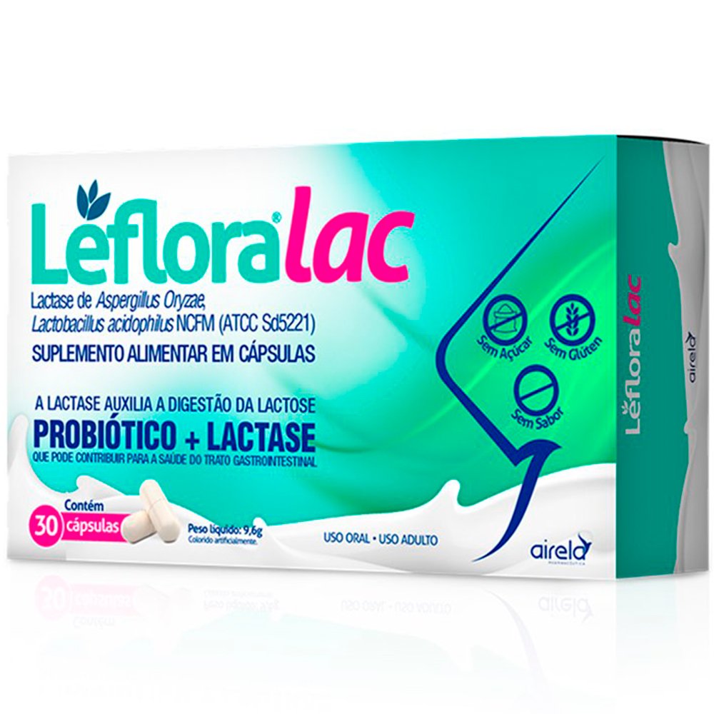 Leflora Lac 30 Cápsulas Duras Probiótico + Lactase