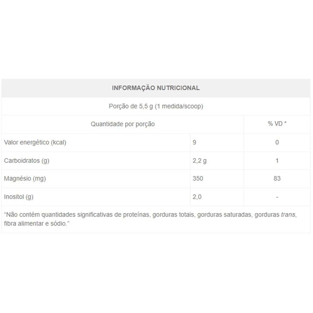 Magnésio Inositol Suplemento Alimentar em Pó 330g Sabor Limão Equaliv