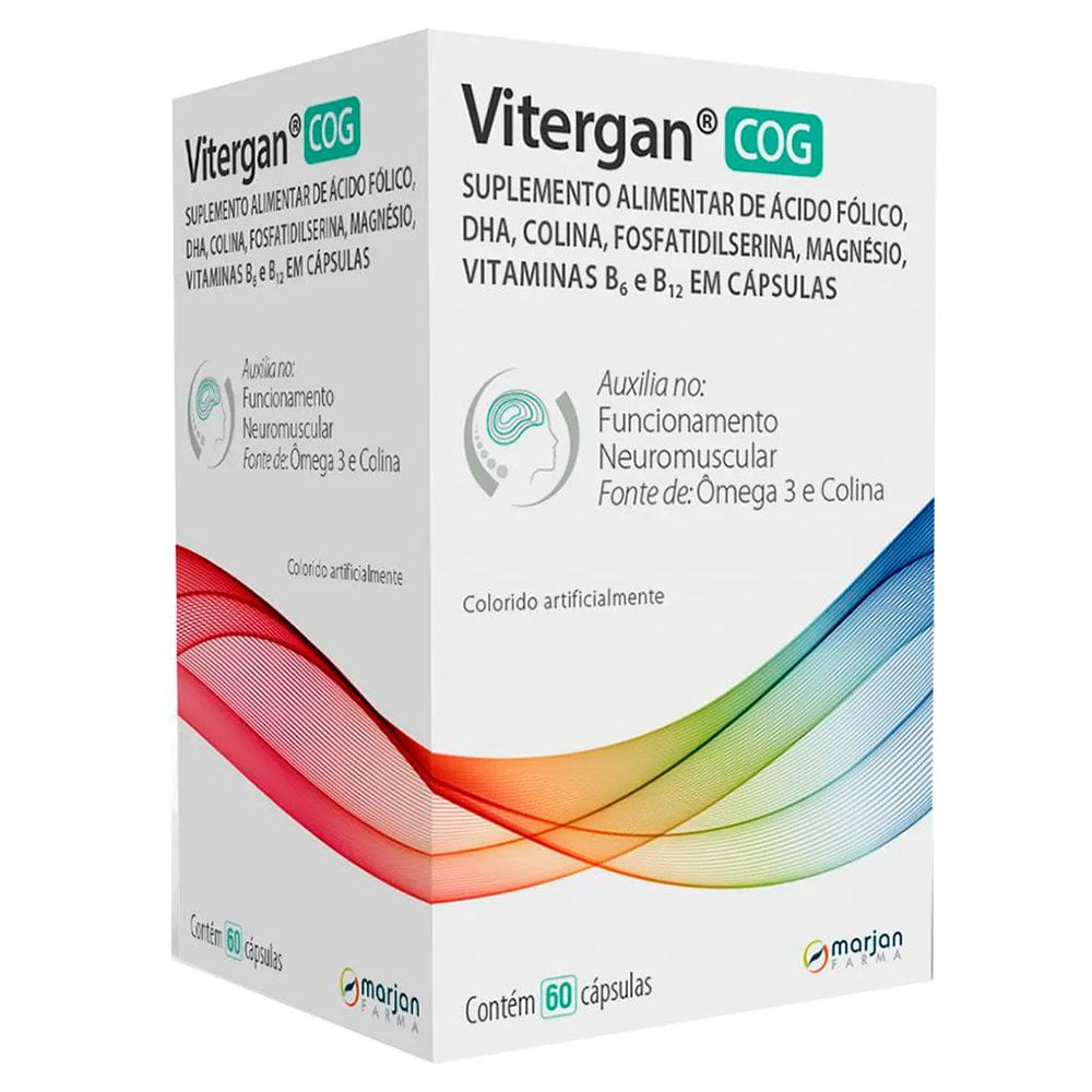 Vitergan COG 60 Cápsulas Suplemento Alimentar Marjan